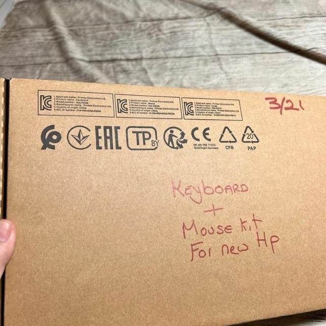 HP Lifestyle 928924-001 Tpc-c002k PC Black Wireless Keyboard and Mouse ...