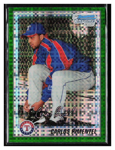2010 Bowman Chrome Pros Green X-Fractor #BCP151 Carlos Pimentel | eBay