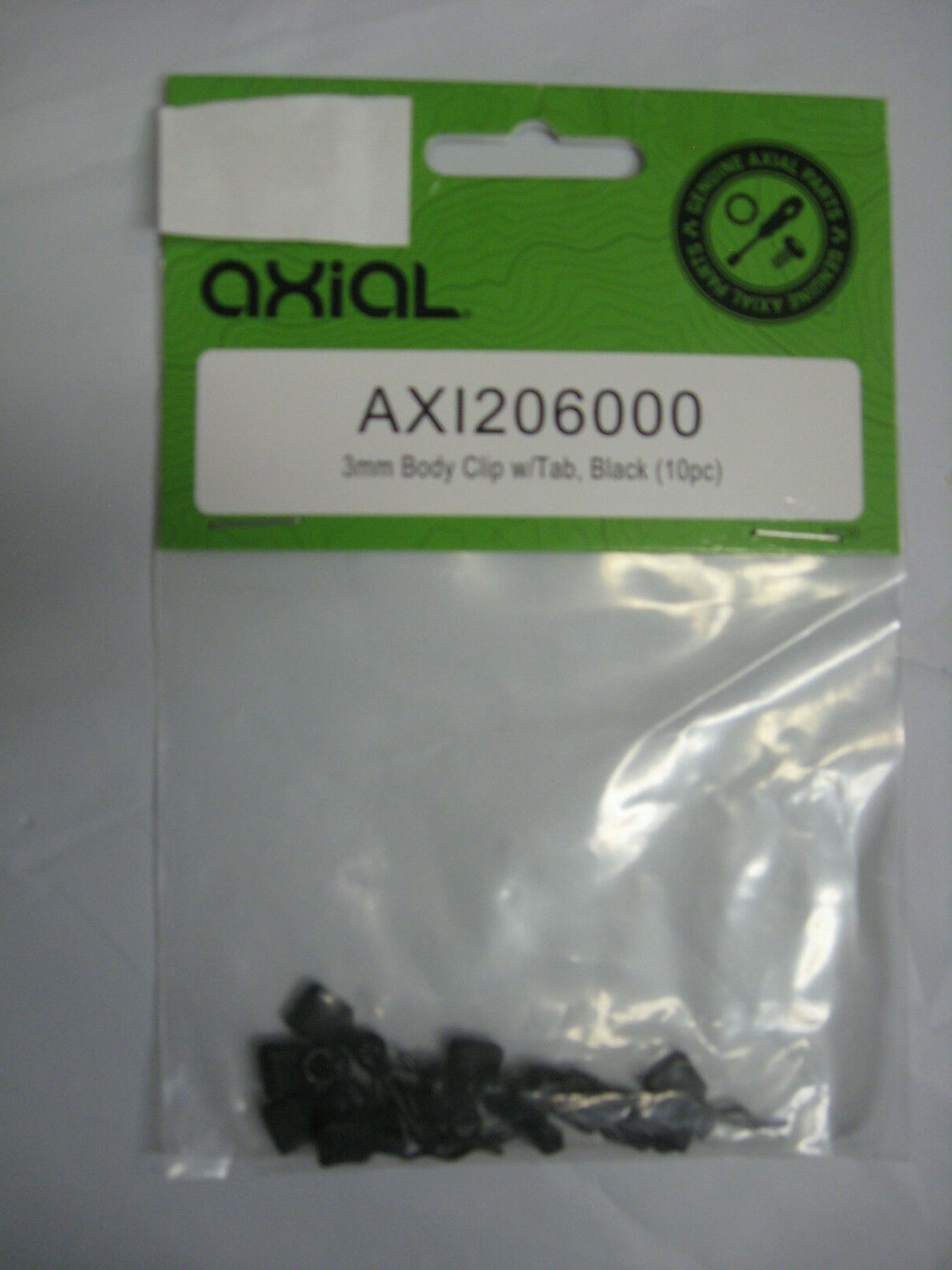 Axial 3mm Body Clip with Tab Black 10 AXI206000 Elec Car/Truck ...