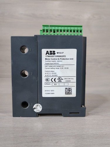 ABB M102-P MOTOR CONTROL & PROTECTION UNIT 1TNA920733R0002IPD SOFTWARE ...