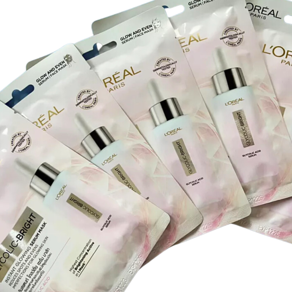LOREAL Glycolic Bright Serum Melasyl Glow Anti-Dark Spots Post-Acne ...
