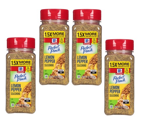 McCormick Perfect Pinch Lemon & Pepper Seasoning - 4 Pack, 11.37 oz ...
