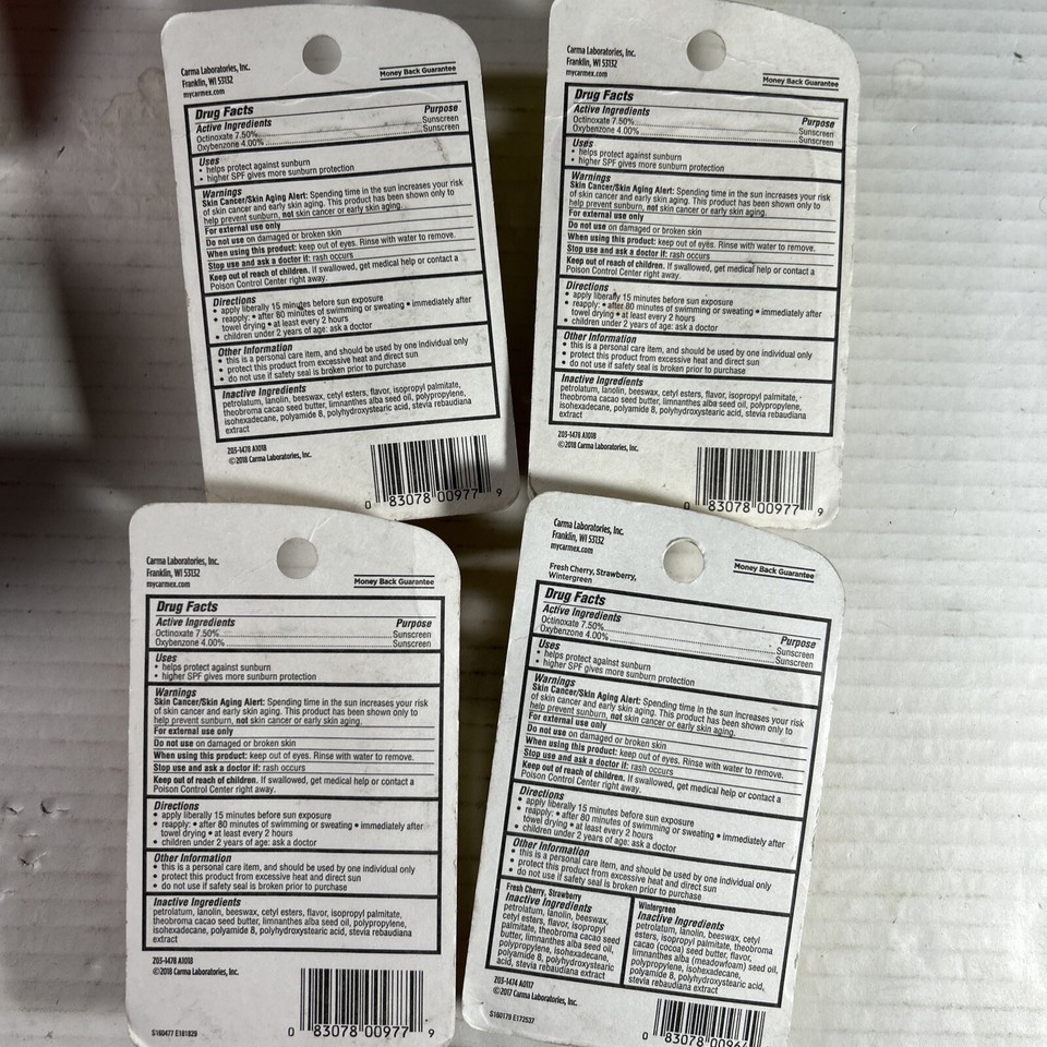 Carmex DAILY CARE SPF 15 Moisturizing Lip Balm FRESH CHERRY ...