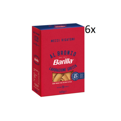6x Barilla Mezzi Rigatoni al Bronzo Bronze Gezogene Pasta 400g | eBay.de