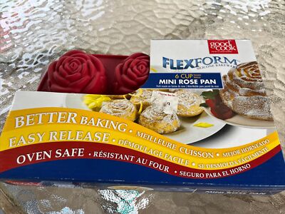 Good Cook Flex form silicon Mini Rose Pan 6 Cup B3 | eBay