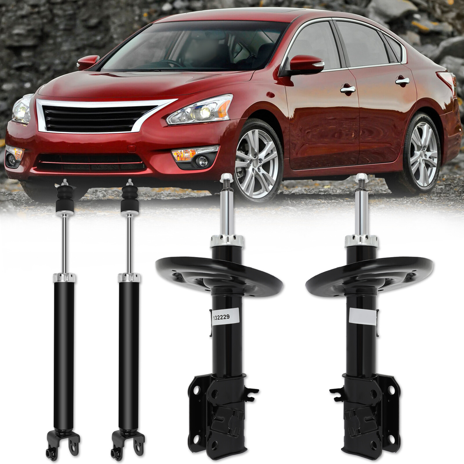 For 2013-2018 Nissan Altima Front Rear Shock Absorbers Struts Assembly ...
