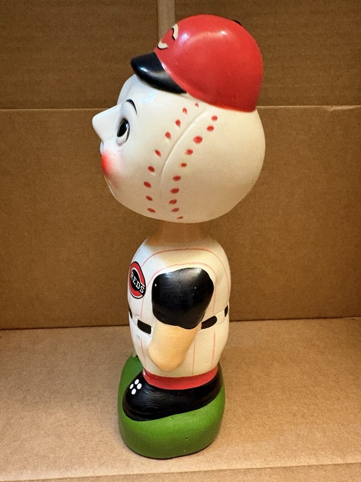 Cincinnati Reds MR. RED Mascot TEI 1999 Hand-Painted Nodder Bobblehead ...