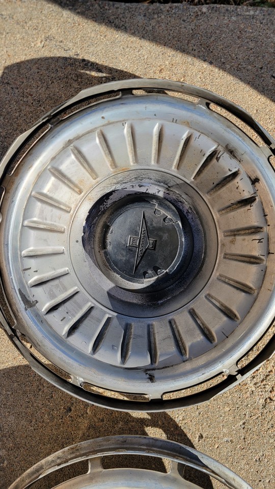 Set of 4 – 1962 - 1963 Chevrolet Corvair Hubcaps OEM Vintage Driver ...