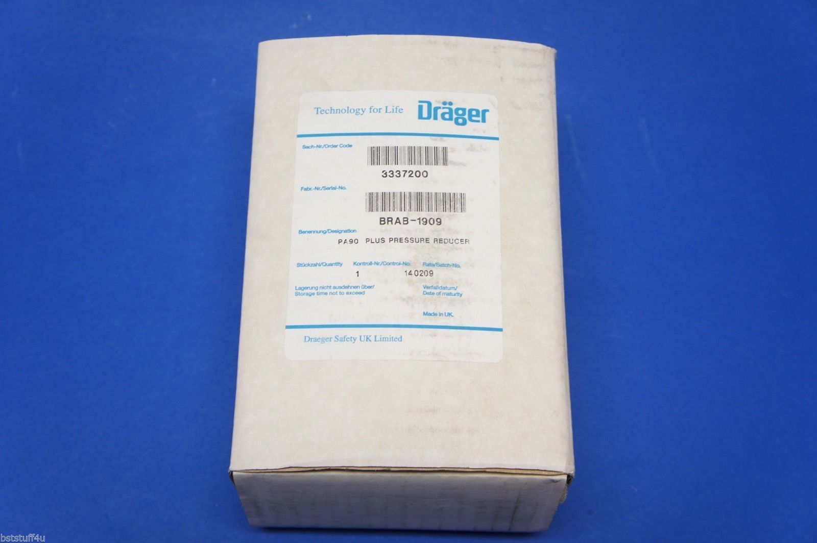 Drager 3337200 PA90 Plus Pressure Reducer | eBay