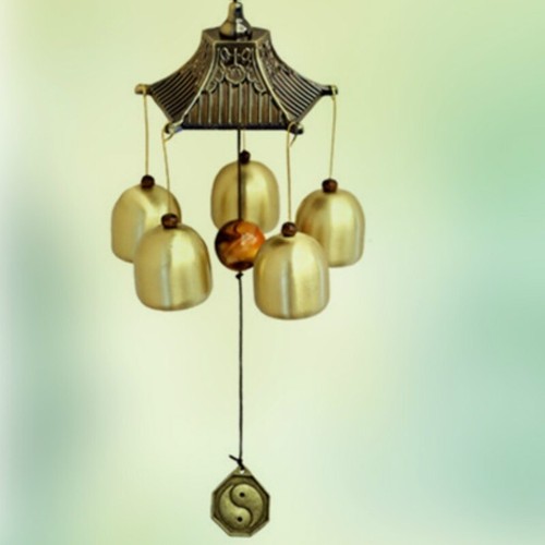 Hanging Wind Chime Decorate Chinese Feng Shui Bell Vintage Exorcise ...