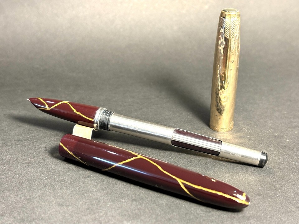 Parker 51 Fountain Pen Kintsugi & handcrafted cap - Limited Edition | eBay