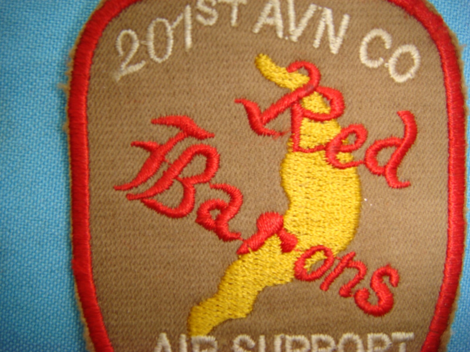 VIETNAM WAR PATCH, US 201st AVIATION COMPANY AIR SUPPORT RED BARONS | eBay