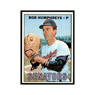 1967 Topps Bob Humphreys Washington Senators #478 | eBay