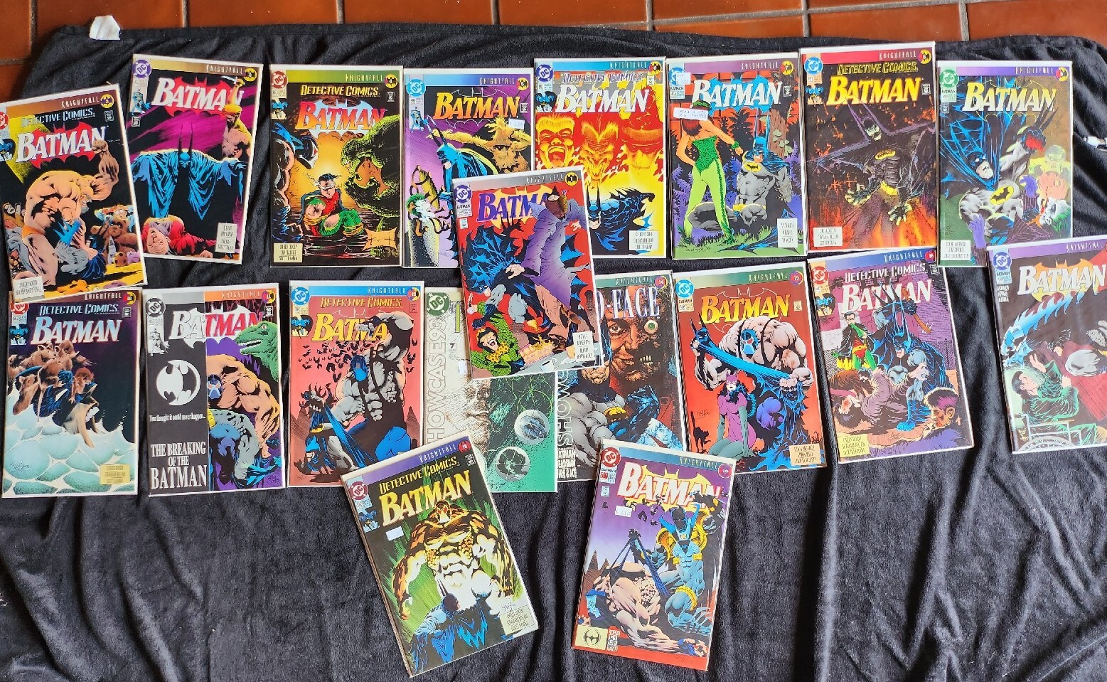 DC Comics Batman Knightfall Complete set 1 - 19. Bane Breaks Batman's ...