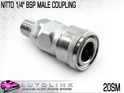 NITTO 1/4" BSP MALE COUPLING 20SM AIR LINE / COMPRESSOR FITTING | eBay