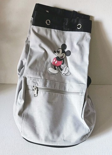 Drawstring Backpack With An Insulated Zippered Mickey Mouse Compartment ...