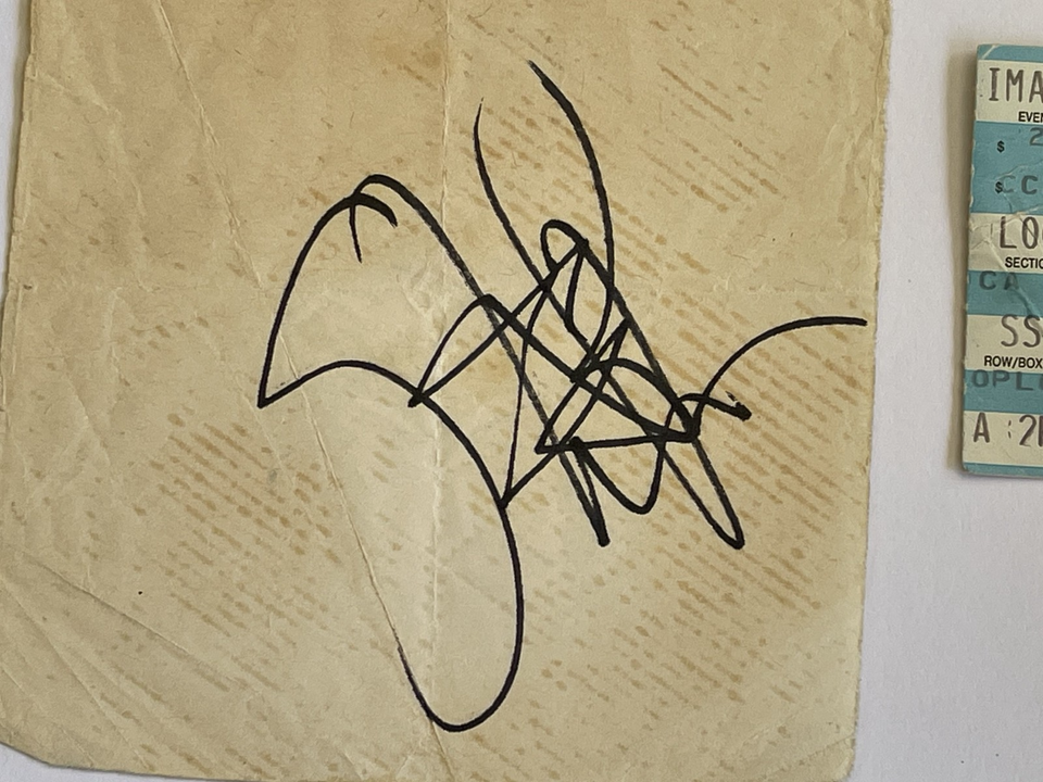 TRIXTER SCORPIONS CONCERT TICKET SIGNED STEVE BROWN | eBay