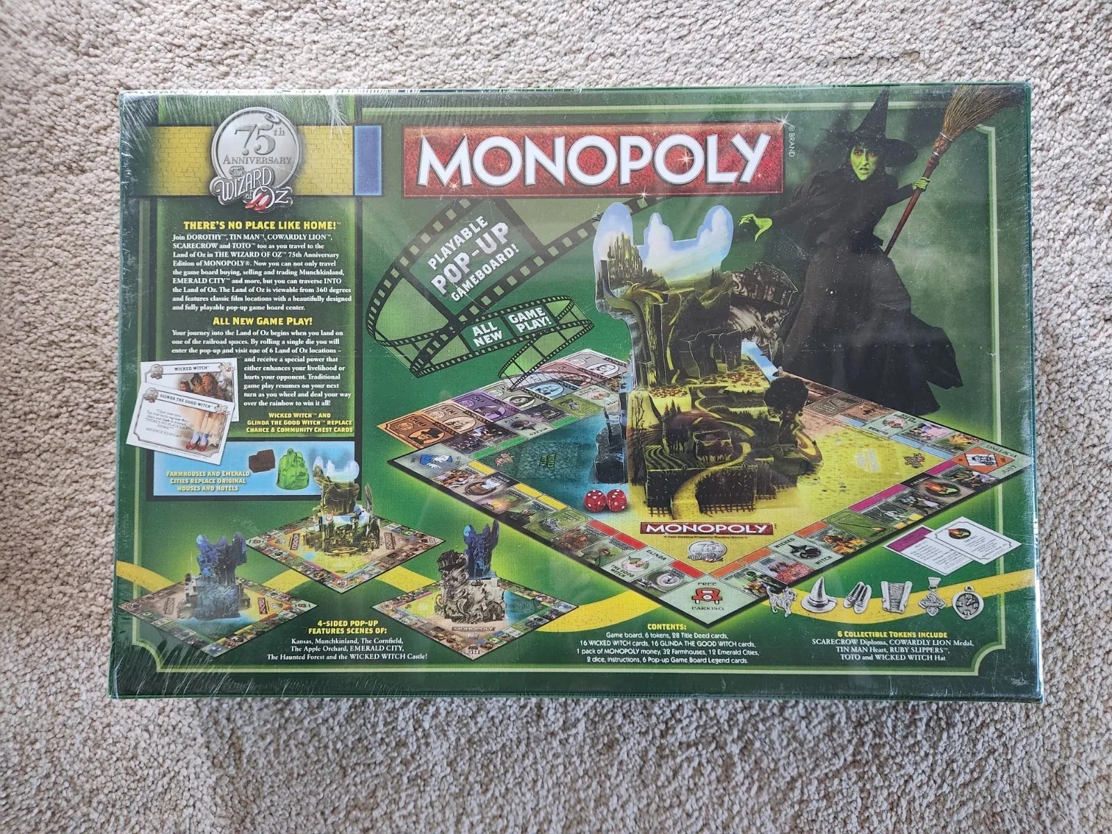 Monopoly : The Wizard of Oz 75th Anniversary Collector's Edition Board ...
