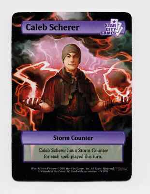 SCG Star City Games MTG Magic the Gathering Token Caleb Scherer Storm ...