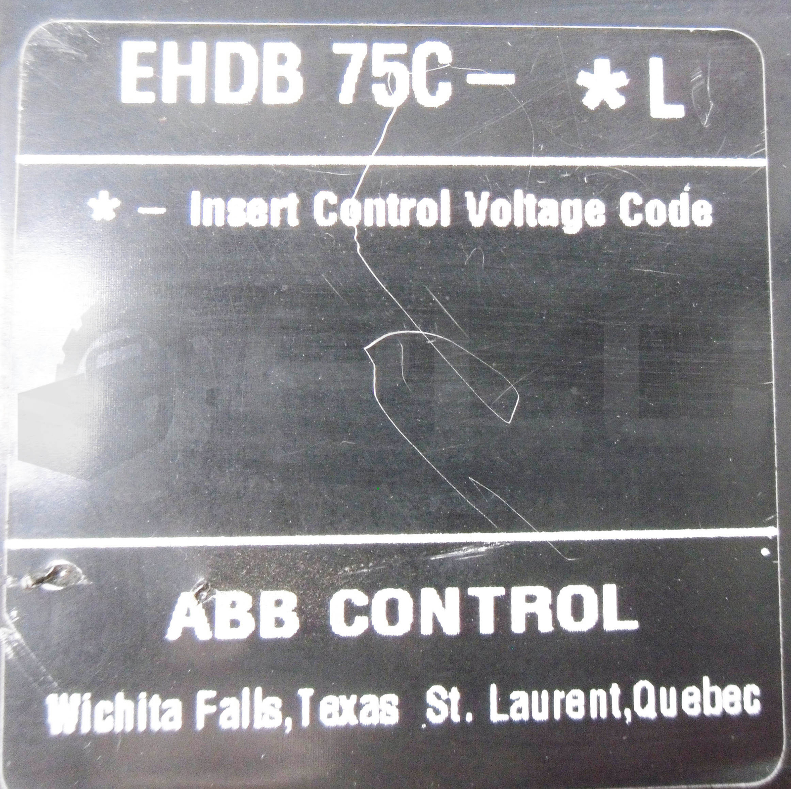 ABB EHDB75C DRIVE CONTACTOR 600VDC 75A W/ CAL16-11A AUXILIARY CONTACT ...