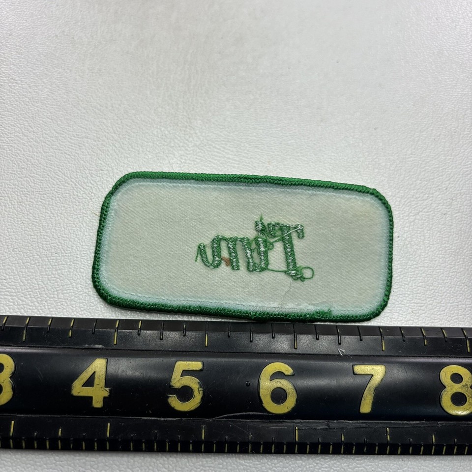 Green Letter NAME TIM Patch K049 | eBay