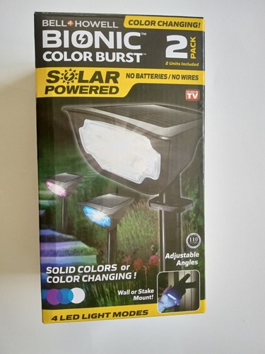 Bell + Howell Bionic Color Burst Solar Powered Outdoor Color Changing ...