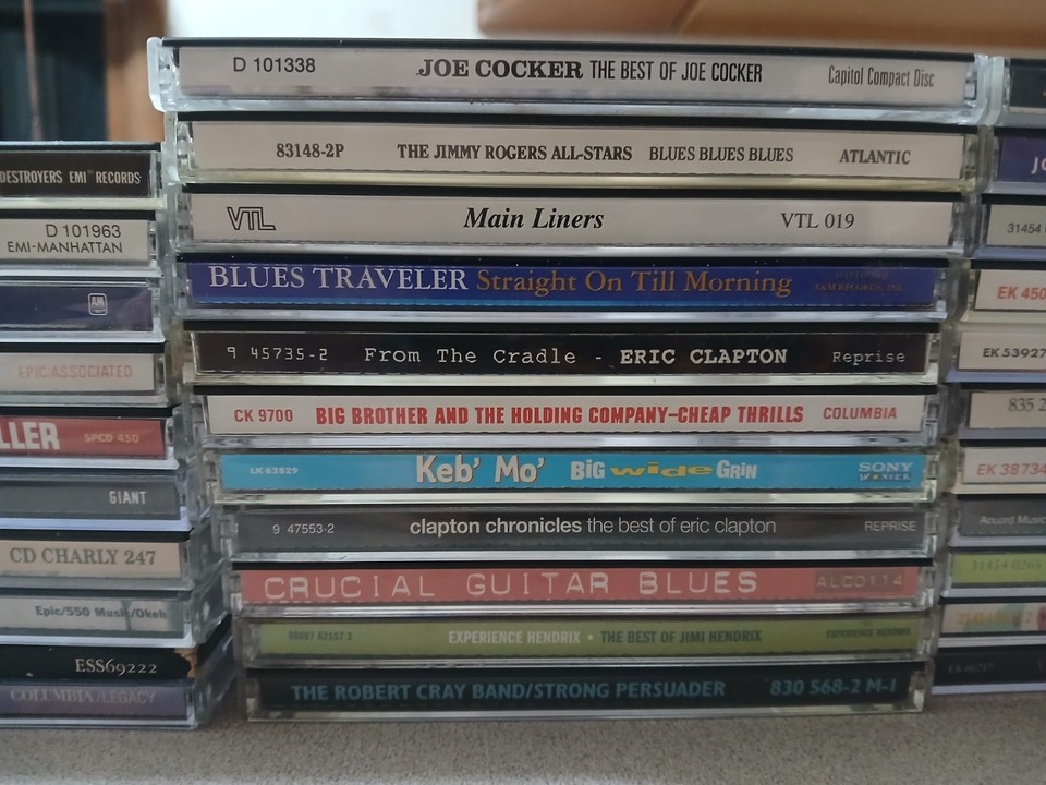 Blues cd lot/32 Keb Mo,SRV,J Geils,KWS,Clapton,Rev Horton Heat,Freddy ...