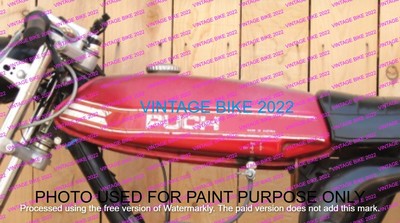 Puch Magnum II ZA 50 Moped Red Fuel Petrol Tank 1980 Model /FIT FOR | eBay