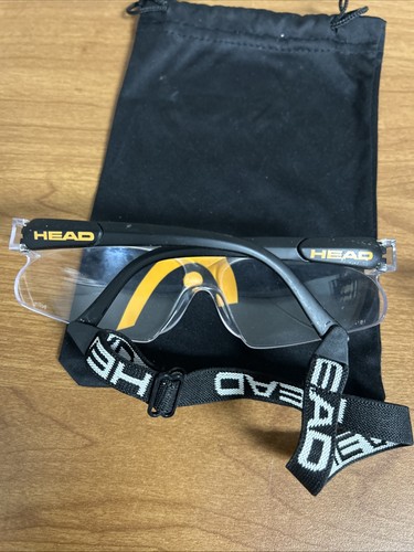 (2) HEAD (HP Z87.1) RACQUETBALL CLEAR SAFETY GLASSES EYE PROTECTION W ...