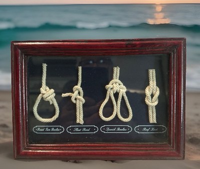 Nautical Knots Shadow Box Sailing Hanging Picture Frame 8x6 Inches | eBay