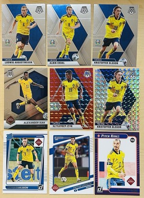 Sweden National Soccer Team Card Lot Of 9. Alexander Isak, Ibrahimovic ...
