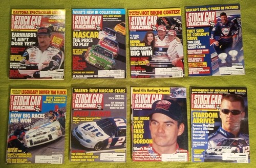 Lot of 8 Stock Car Racing Magazines 1998 Season Vintage NASCAR Stock ...