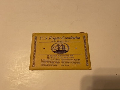 10 Vintage U.S. Frigate Constitution Linen Postcards - All Unused old ...