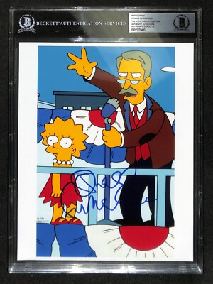 Donald Sutherland The Simpsons Signed Photo Auto Grade 10 BAS (Grad ...
