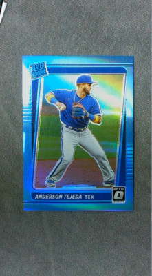 2021 Donruss Optic Carolina Blue #84 Anderson Tejada Rangers #'d 29/50 ...