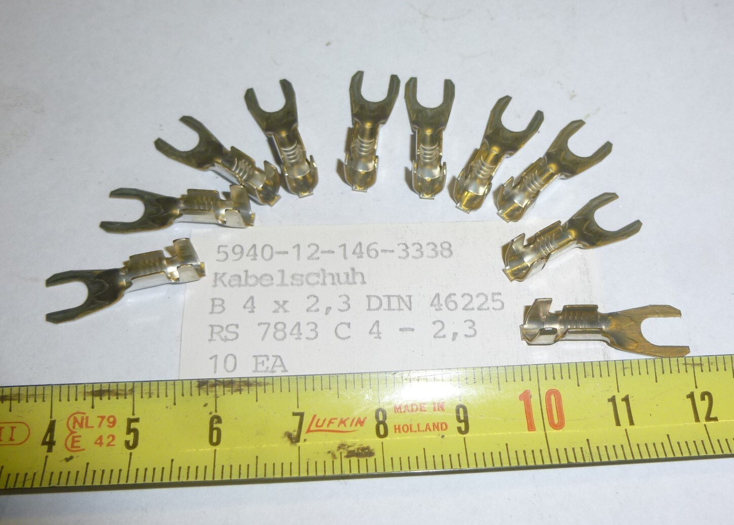 10 Kabelschuh B4 x 2,3 DIN 46225 Mil Quality | eBay.de