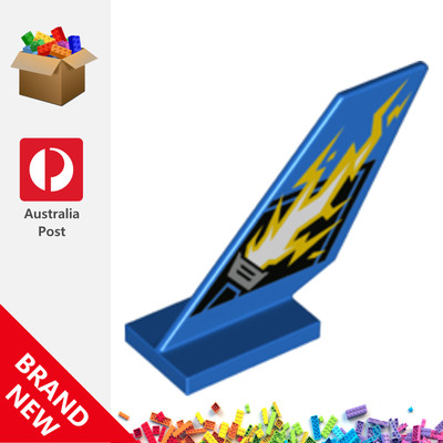 Genuine LEGO™ Blue Tail Shuttle with Lightning Bolt 6239 6303614 New | eBay