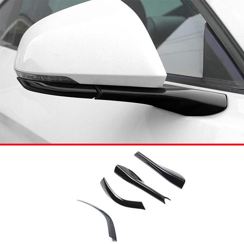 For Ford Mustang 2015-2023 Gloss Black Exterior Rear View Mirror Strip ...
