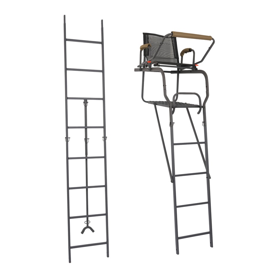 Steel Hunting Ladder Tree Stand Tree Step 1 Person Powder Coated w ...