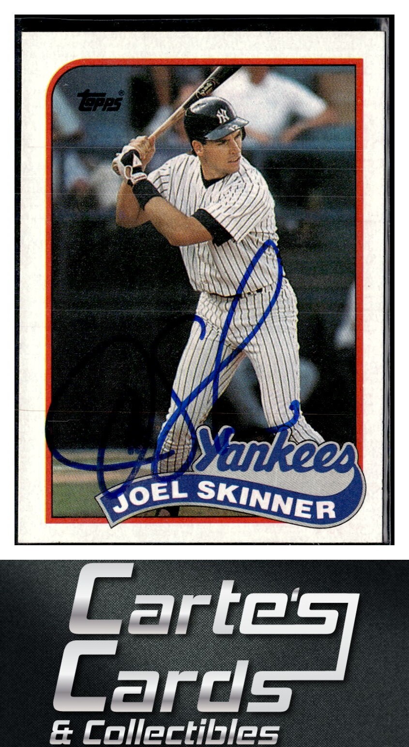 Joel Skinner 1989 Topps #536 New York Yankees TTM/IP Signed Autographed ...