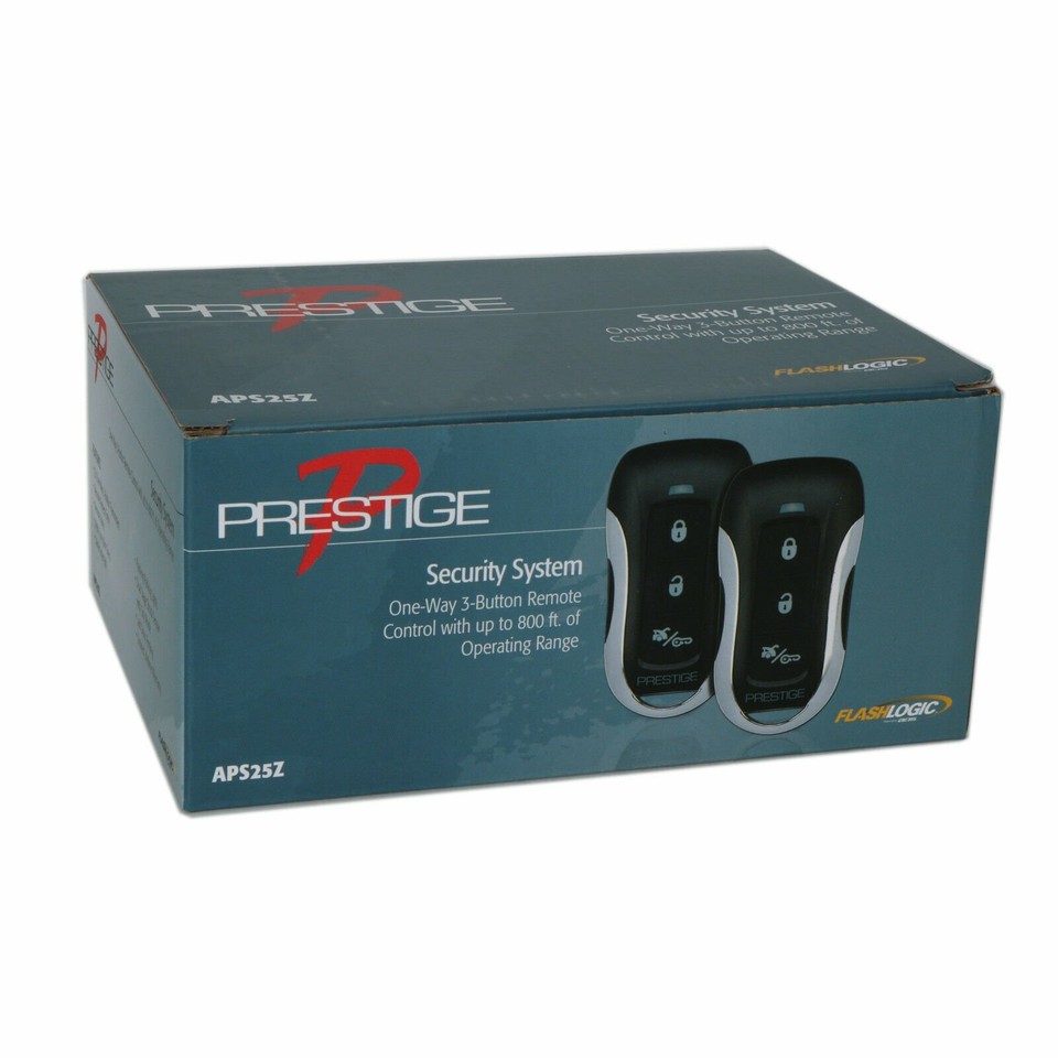Prestige APS25Z One-Way 3-Button 800 FT Keyless Remote Car Alarm ...