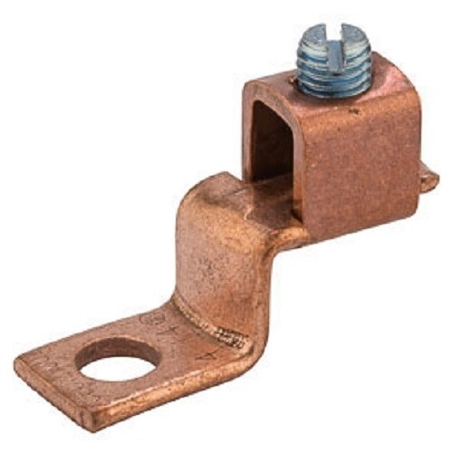 COPPER SOLDERLESS LUG, 4-14 AWG, 1/4" MTG HOLE (50EA) | eBay