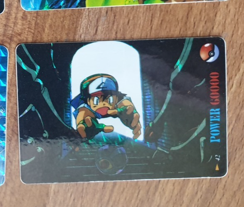 POKEMON ASH POWER 60000 TRADING CARD VENDING STICKER | eBay