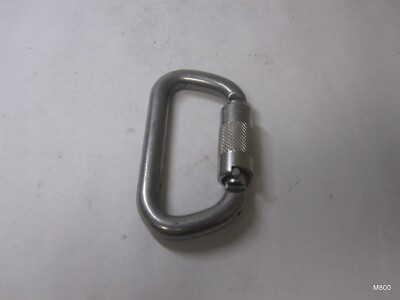 Steel Carabiner – D Shape Screwgate 2777 EN362:2004/B 30kN PTS50-27361 ...