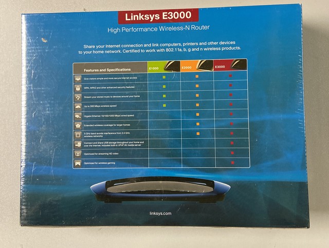 Linksys E3000 4-Port Gigabit Wireless N Router for sale online | eBay
