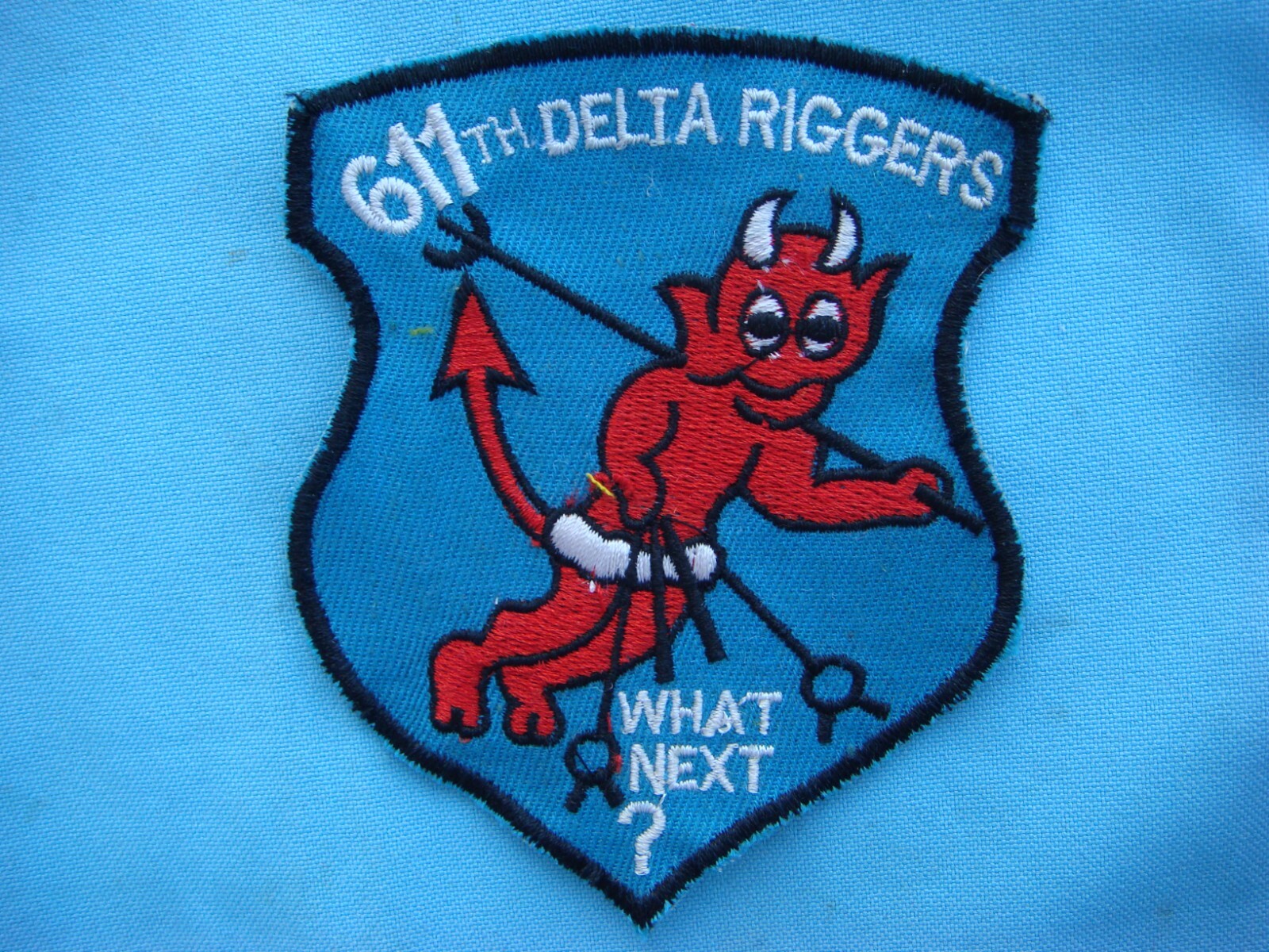 VIETNAM WAR PATCH, US 611th TRANSPORTATION Co. DELTA RIGGERS WHAT NEXT ...