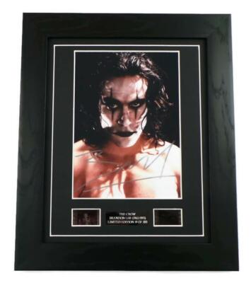 THE CROW BRANDON LEE SIGNED PREPRINT + ORIGINAL FILM CELLS MEMORABILIA ...