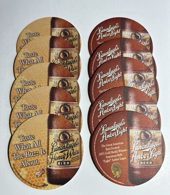 Leinenkugel’s Coasters Indian Maiden Honey Weiss Amber Light 2004 2 ...
