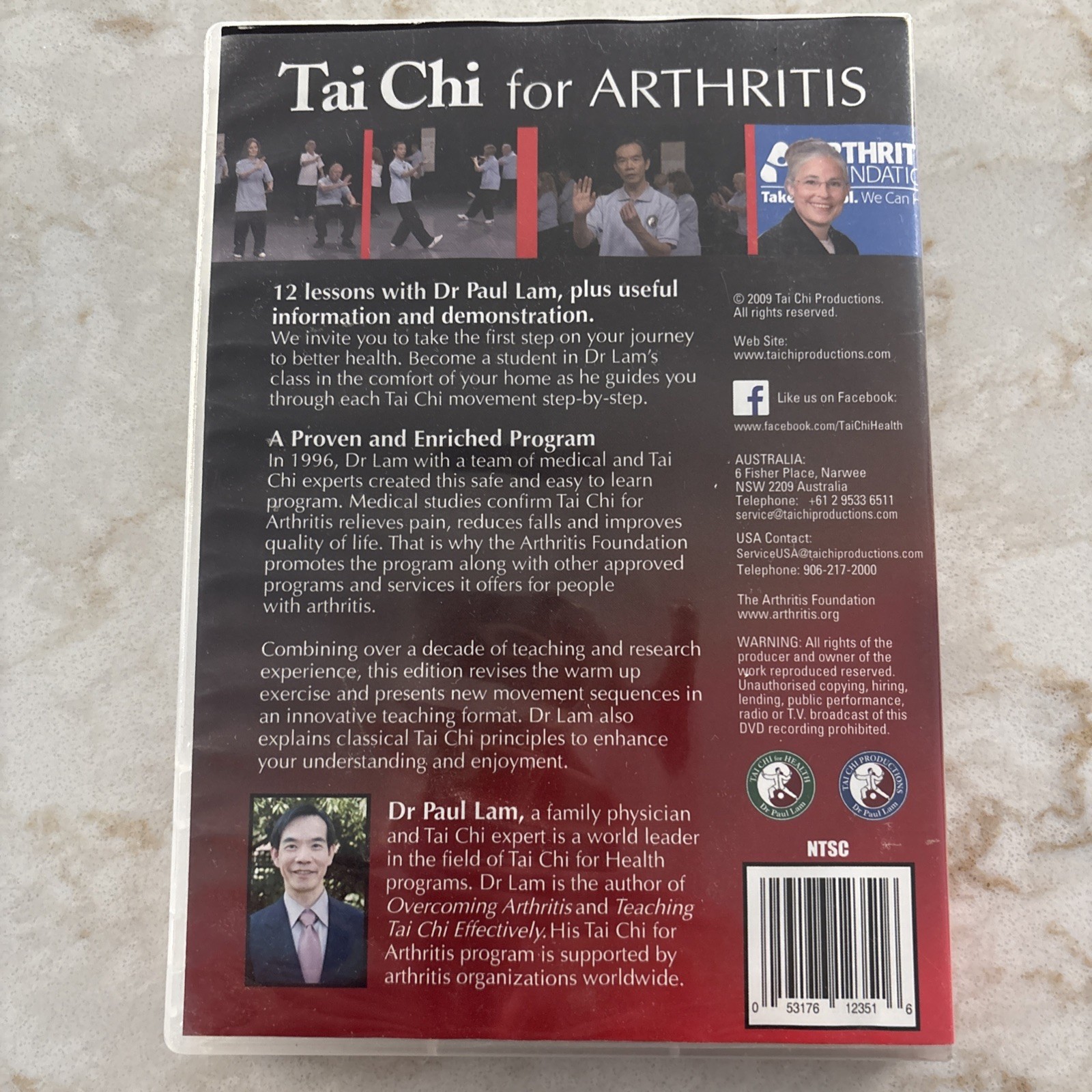 Tai Chi For Arthritis DVD Dr Paul Lam 12 Lessons on 2 Discs 2008 | eBay