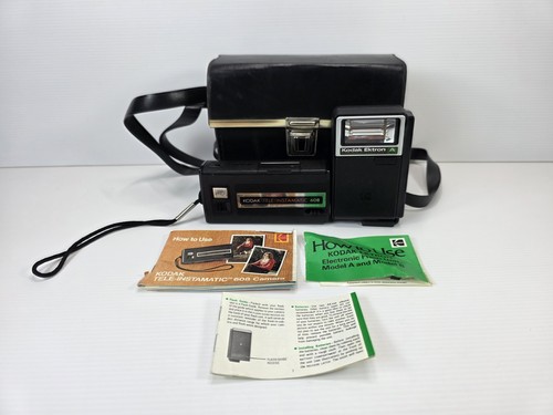 Vintage 1970s Kodak Tele Instamatic 608 110 Film Camera With W/ Ektron ...